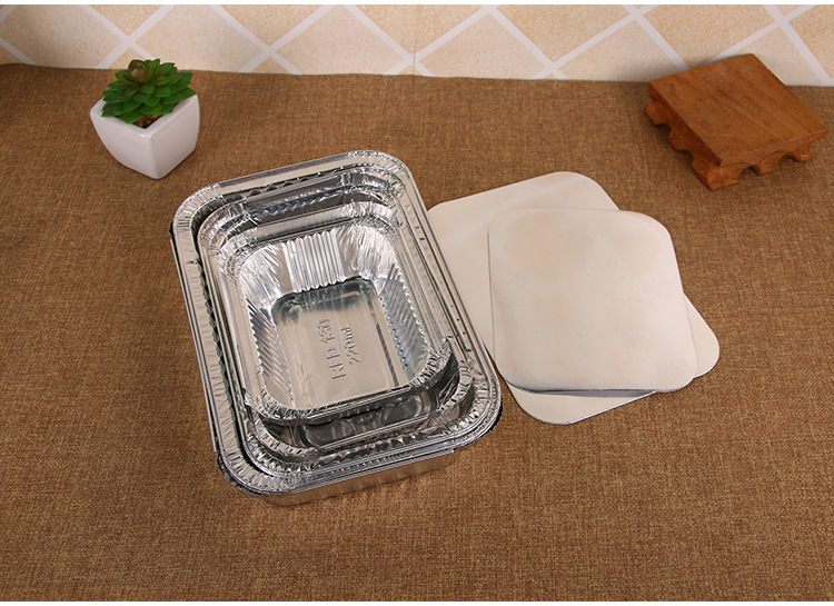 Disposable aluminum foil packing container