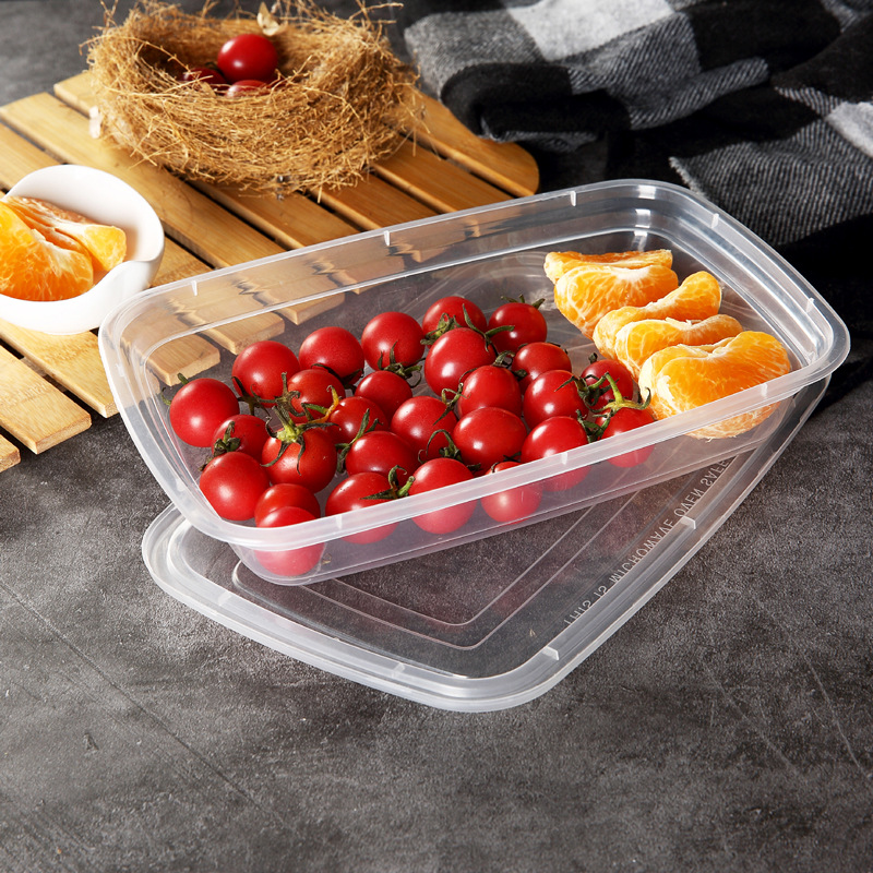 Disposable transparent lunch box