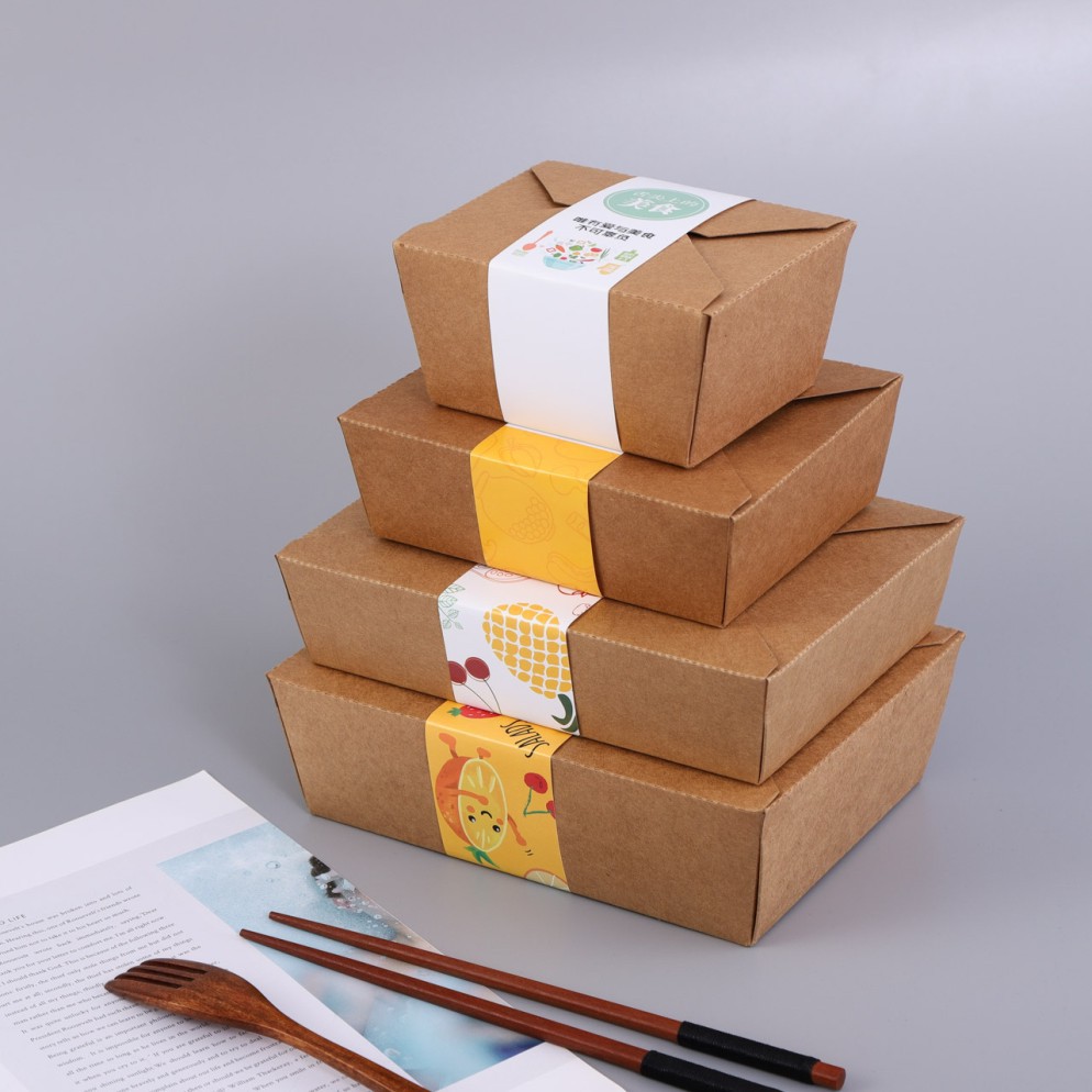 Kraft paper packing box