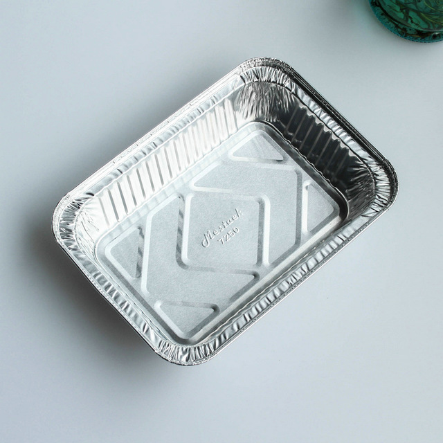 Rectangular aluminum foil container | Food Container Manufacturer