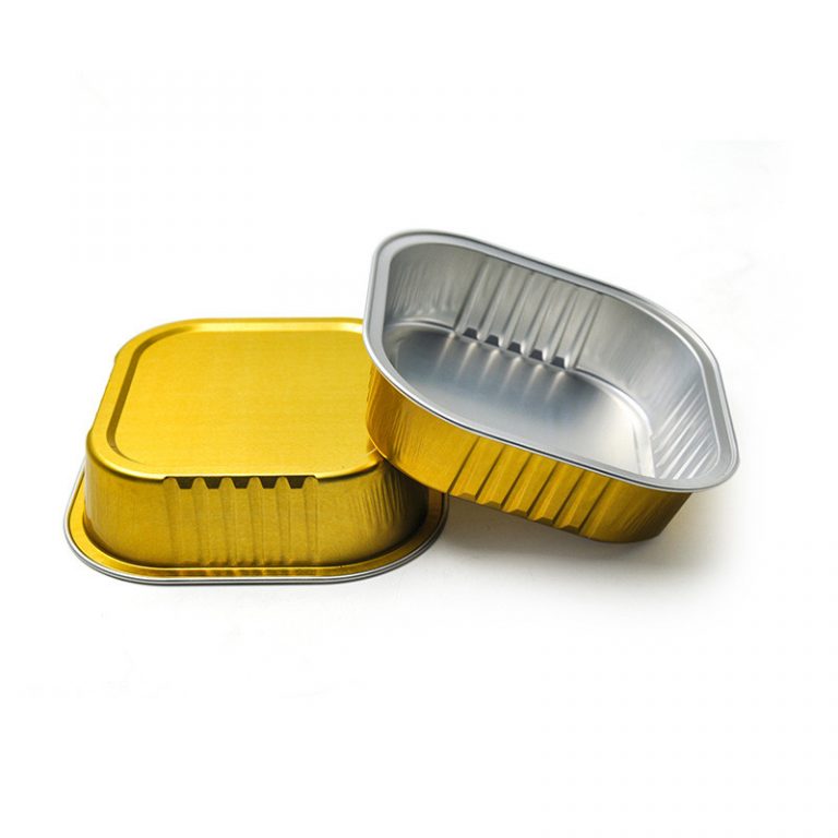 Square small aluminum foil box | Food Container Manufacturer