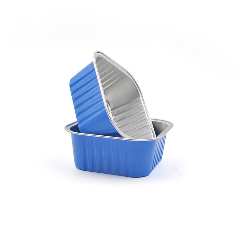 Square small aluminum foil box | Food Container Manufacturer