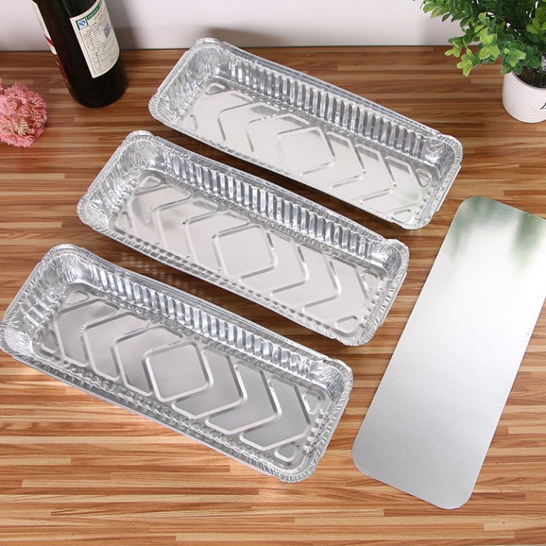 Tin foil barbecue packing container