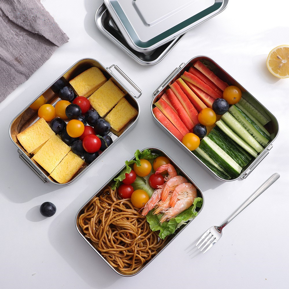 Double stainless steel lunch box