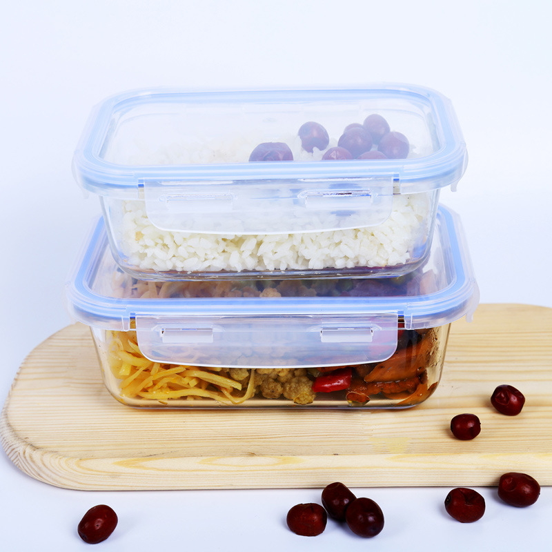 Microwave heating glass lunch box | Food Container Manufacturer