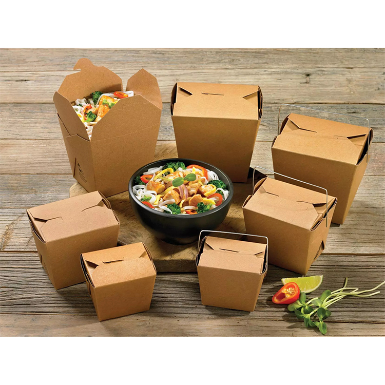 Custom printed disposable kraft paper food container | Food Container ...
