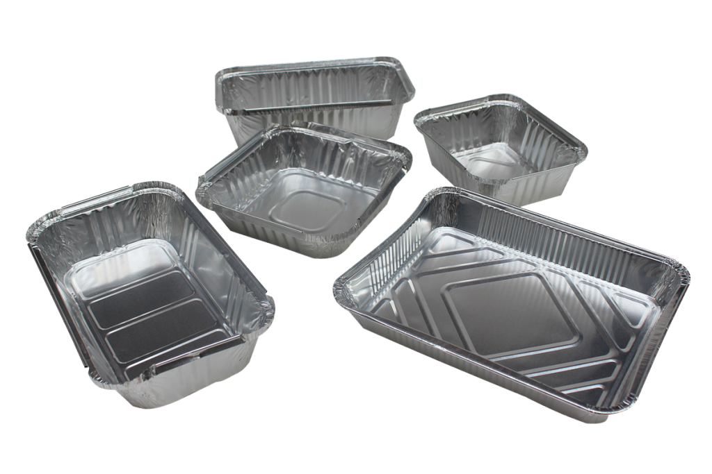 Different shape sizes food aluminium foil containers