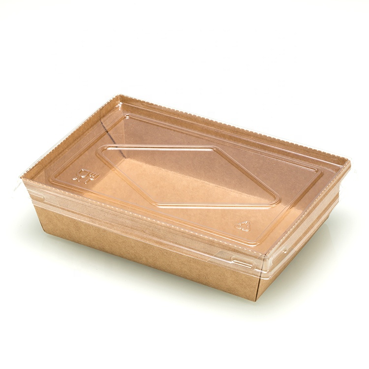 Pet rectangular disposable food paper container