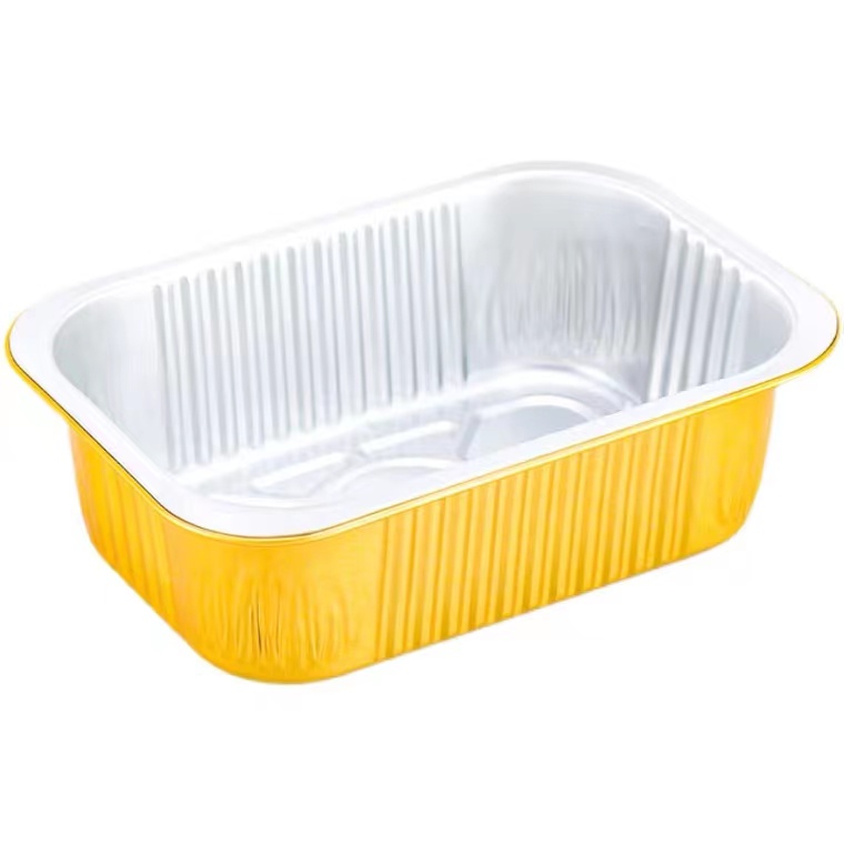 Square 1500ml disposable aluminum foil food container