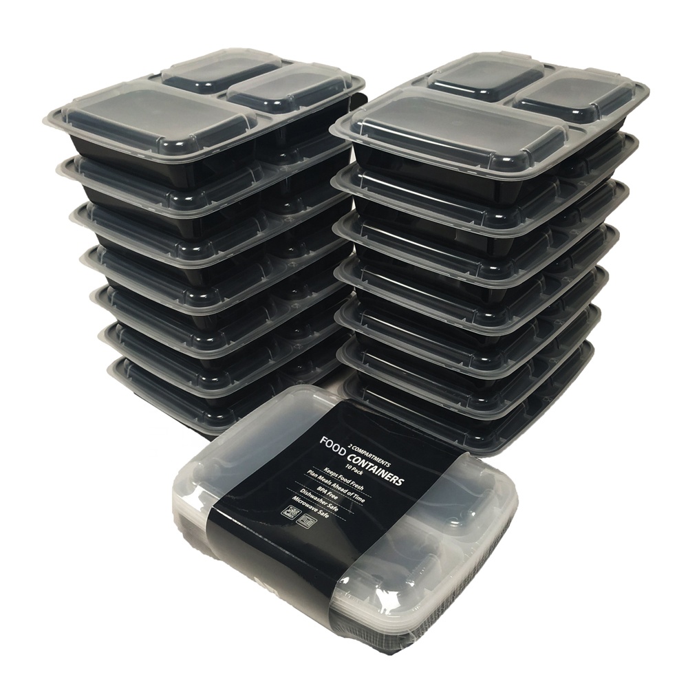 Takeaway microwavable plastic disposable containers